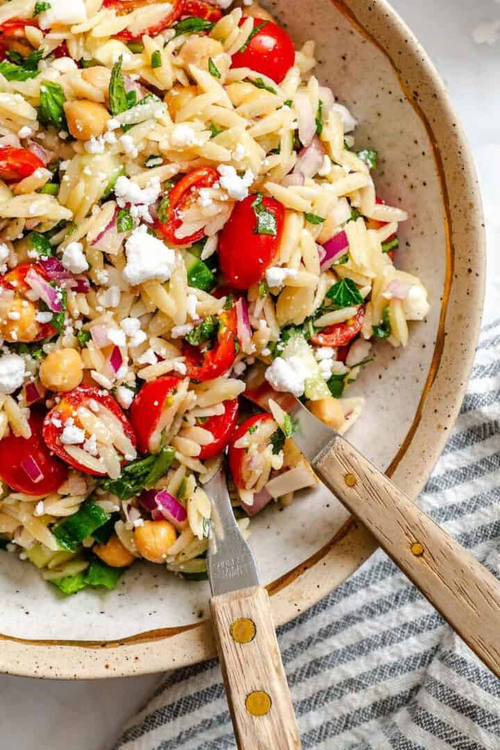 Orzo Summer Salads - Let Us Munch Lettuce