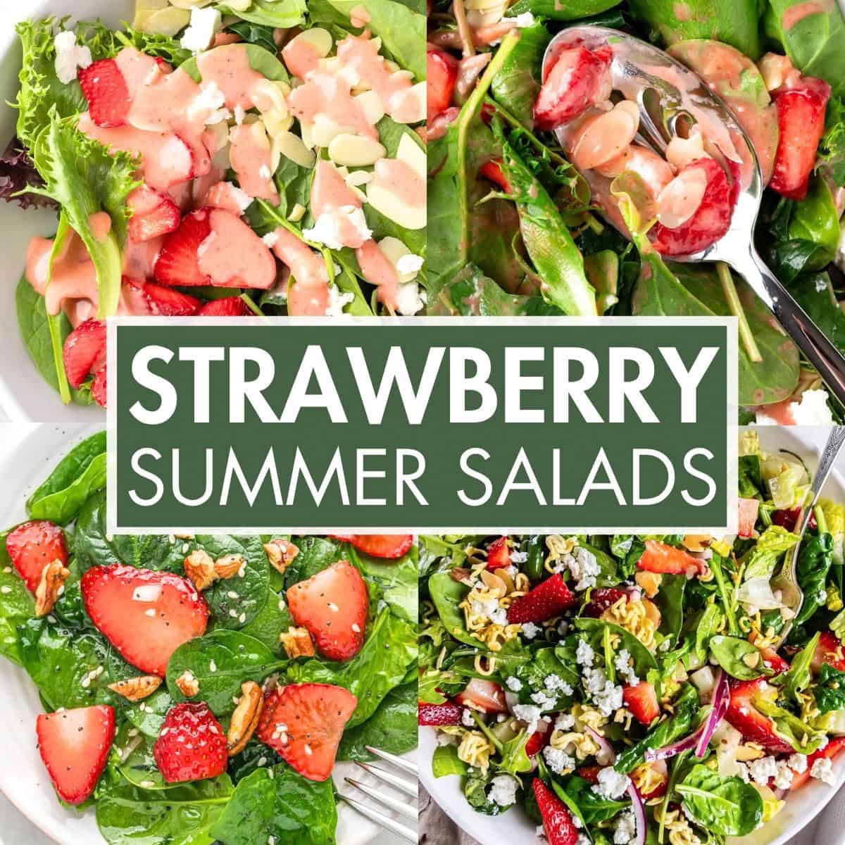 Strawberry Summer Salads - Let Us Munch Lettuce